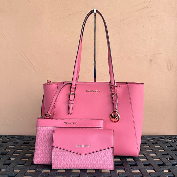 Michael Kors | Bags | Michael Kors Charlotte Large 3 In Tote Bag 2 ...